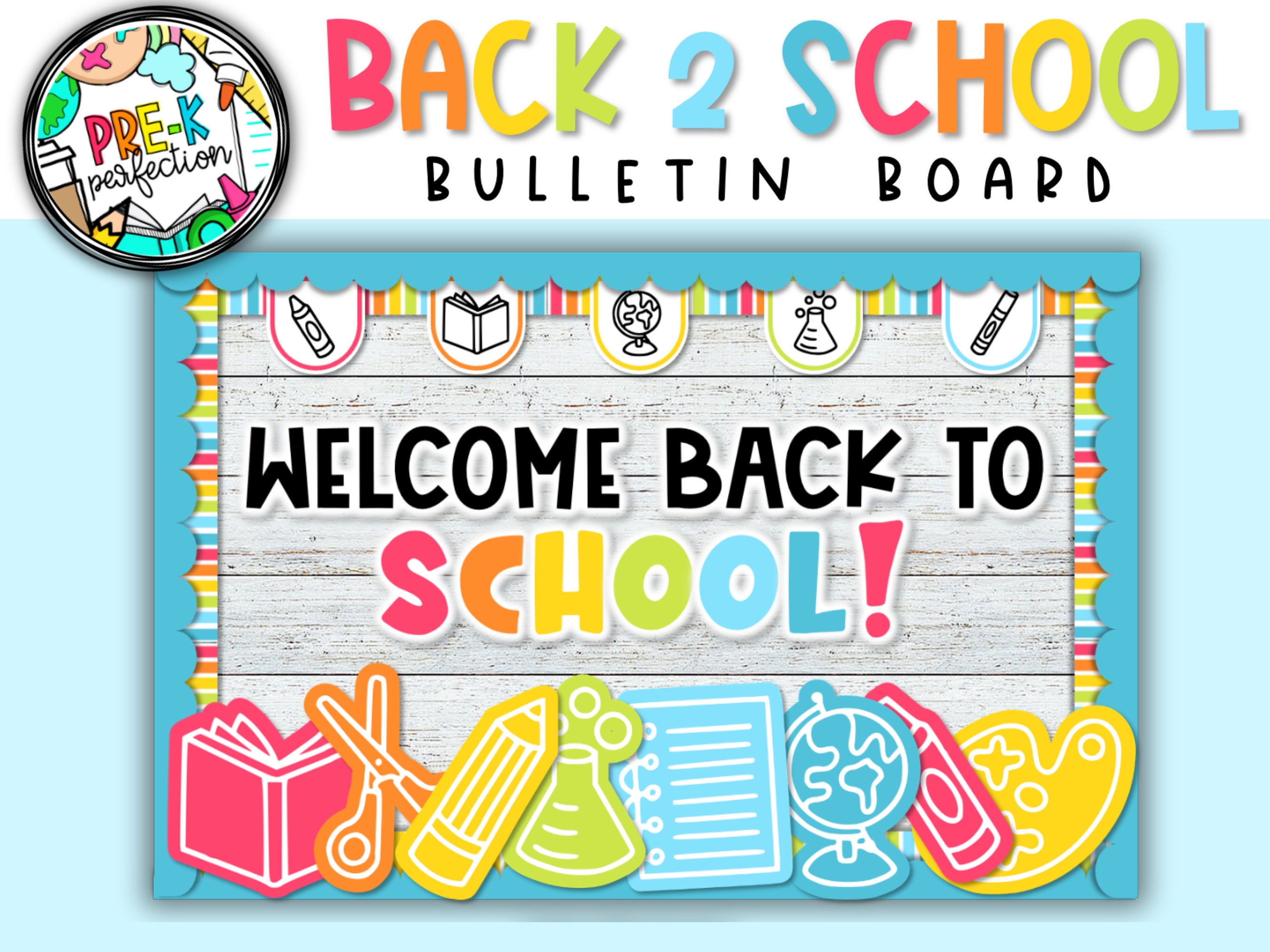 Rainbow Back to School Bulletin Board Decor (digital Download) - Etsy