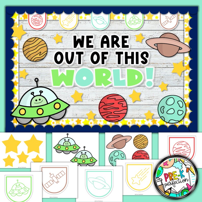 Alien Bulletin Board Decor: Outer Space Classroom (digital Download) - Etsy
