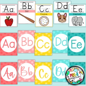 GNOME Classroom Decor THEME | Classroom A-Z Letter Posters | Polka Dot ...