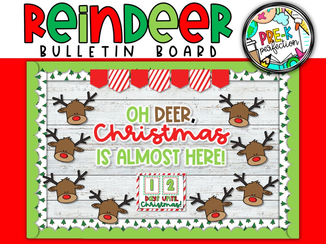 Rudolph the Reindeer Bulletin Board | Christmas Countdown Bulletin ...