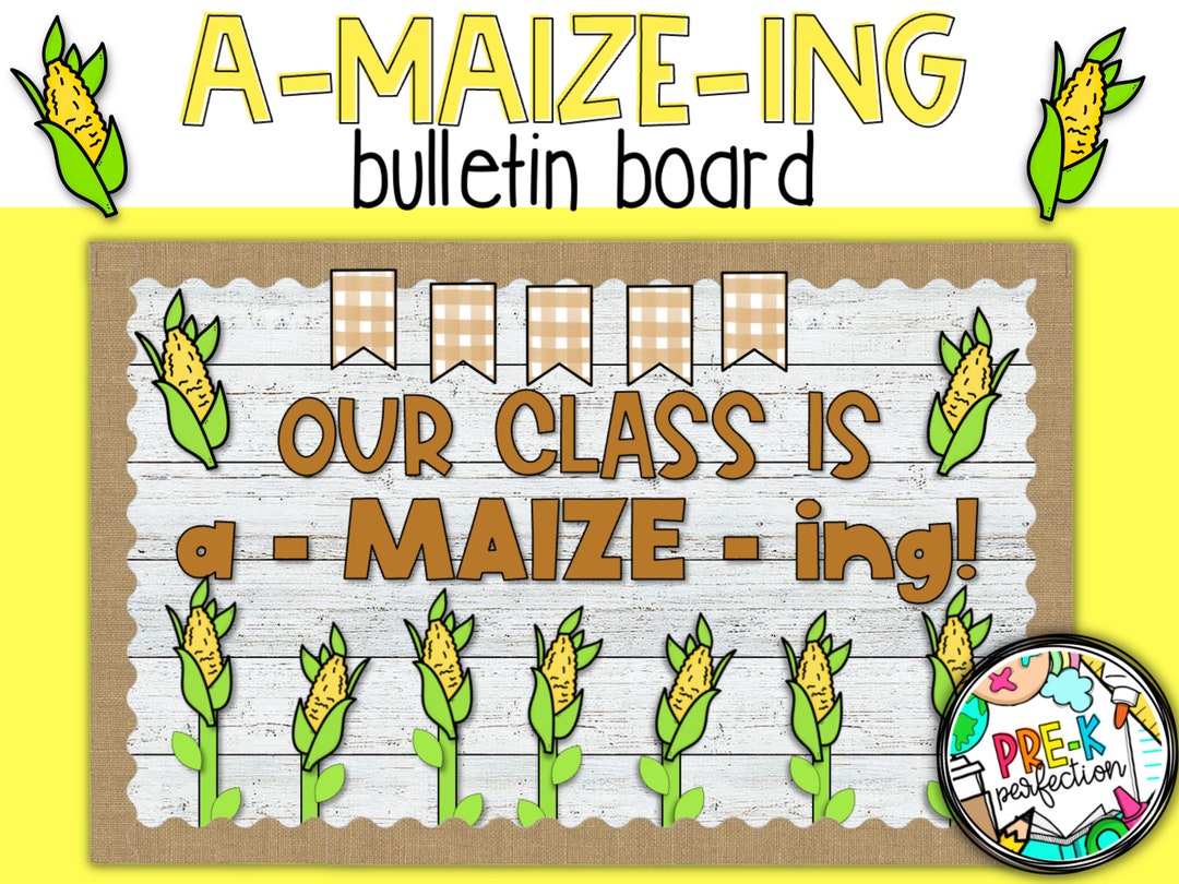 Fall Corn Bulletin Board | A - Maize - Ing Bulletin Board | Digital ...