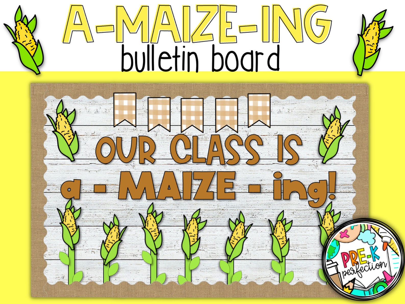 Fall Corn Bulletin Board A Maize Ing Bulletin Board - Etsy