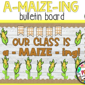 Fall Corn Bulletin Board Kit: Classroom Decor (digital Download) - Etsy