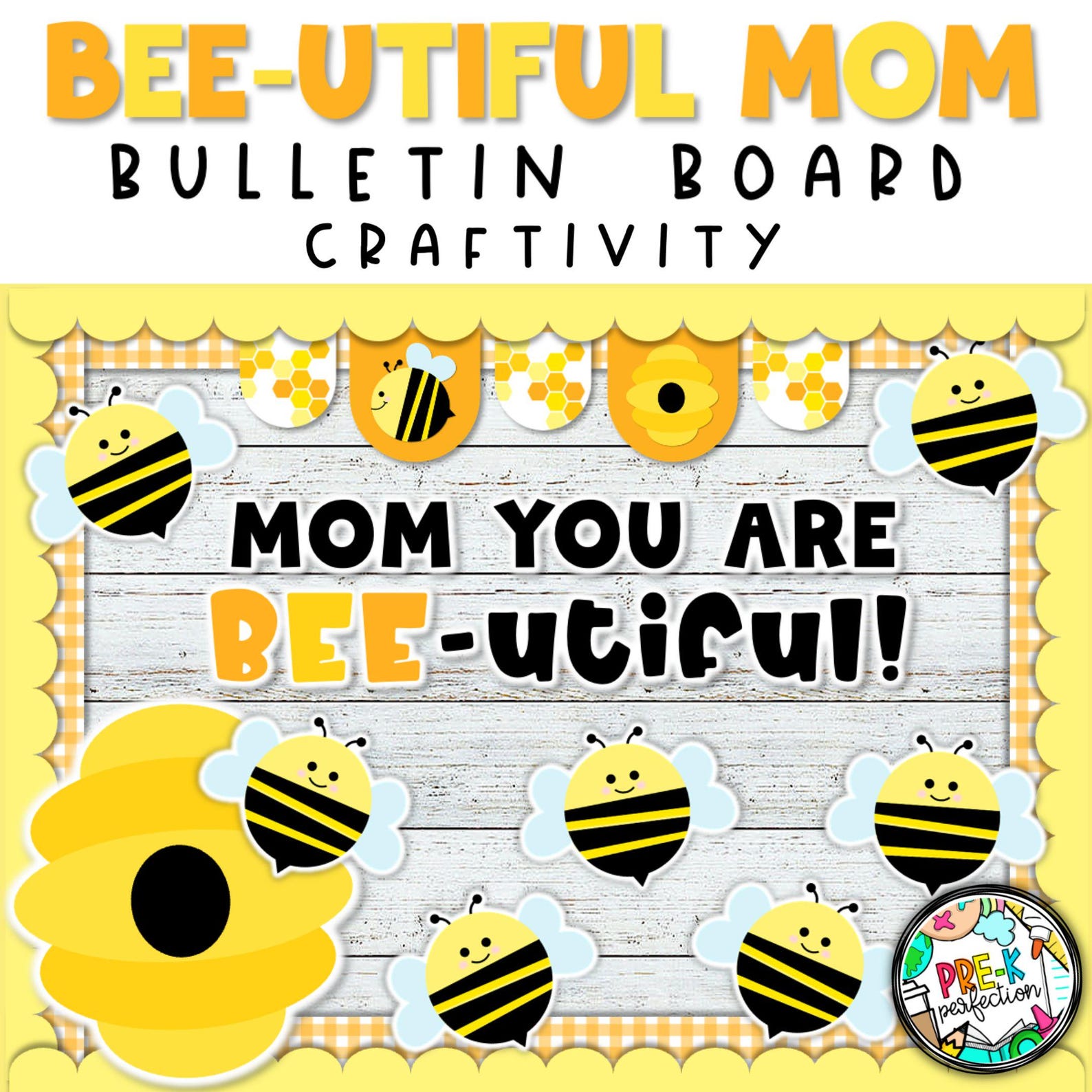 Mother's Day Bee-utiful Bulletin Board Decor (digital Download) - Etsy