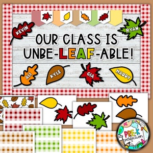 Fall Leaves Bulletin Board | Colorful Leaves Bulletin Board | Digital ...
