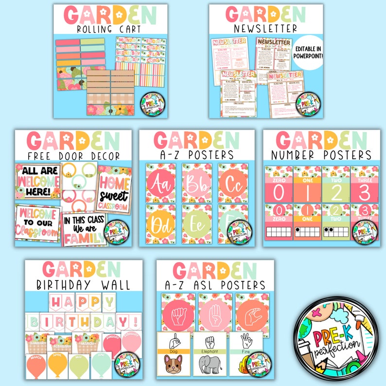 Garden Classroom Decor Bundle: Back to School (digital Download) - Etsy