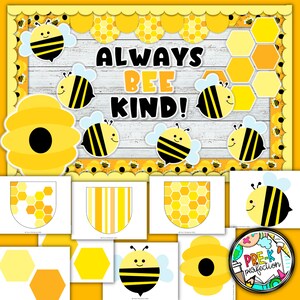 Bee Kind Bulletin Board | Spring Honey Bee Bulletin Board | Kindness ...