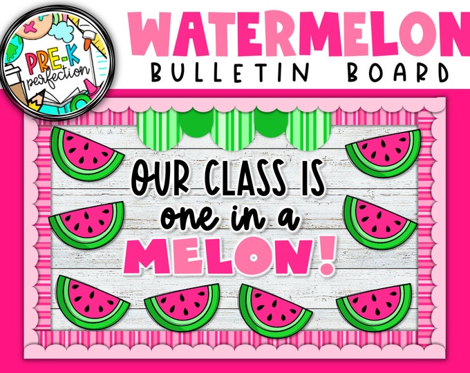 One in a Melon Summer Truck Bulletin Board Kit - Etsy