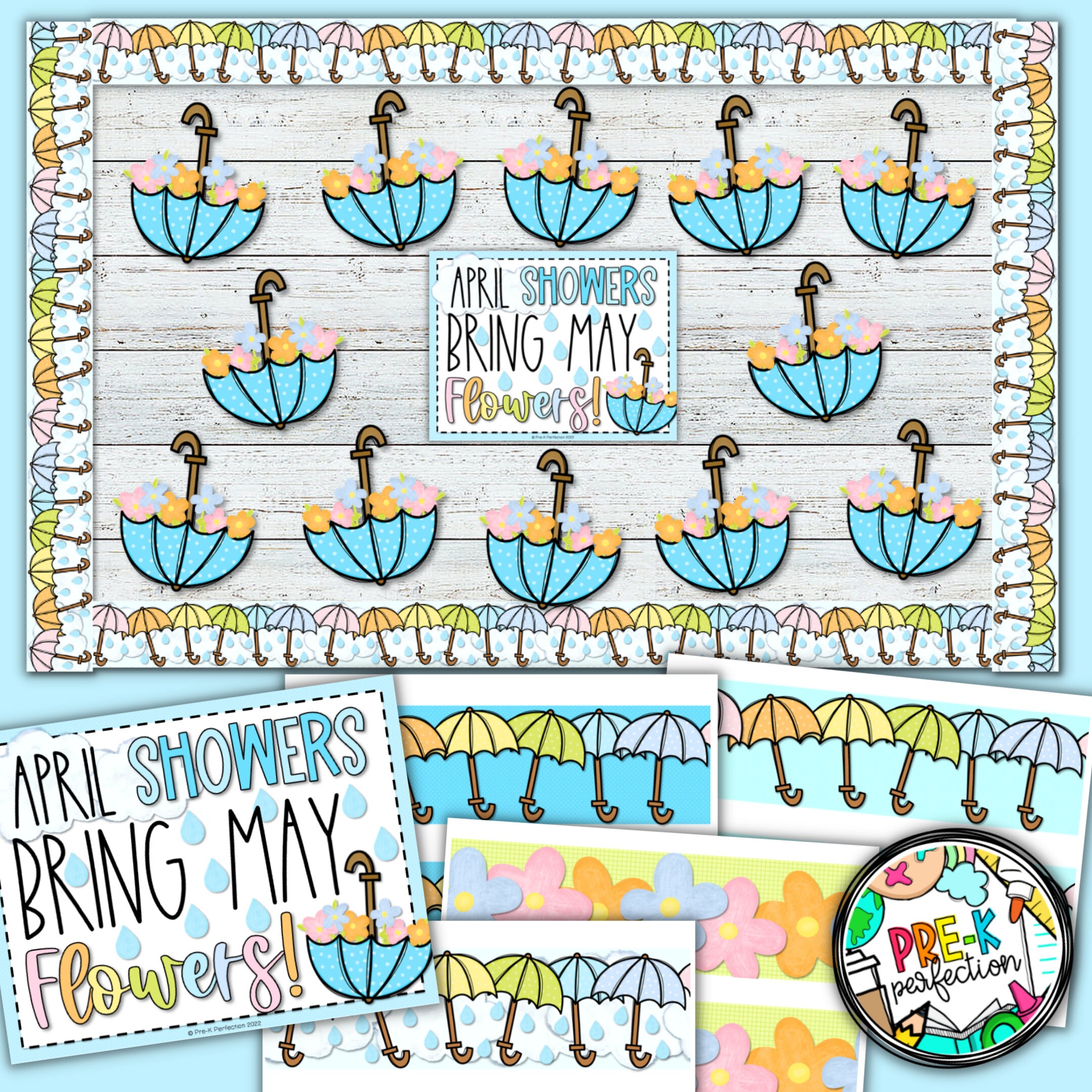 April Showers Bring May Flowers Bulletin Board Ideas