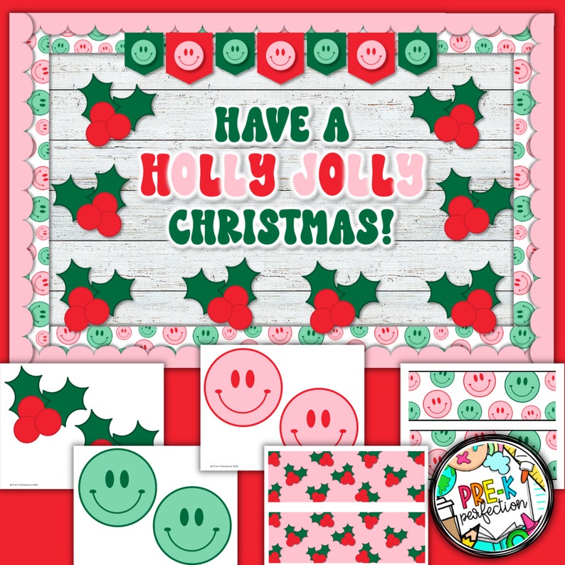Retro Christmas Bulletin Board Christmas Countdown Bulletin - Etsy