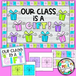 Holiday Gift Bulletin Board | Colorful Christmas Bulletin Board ...