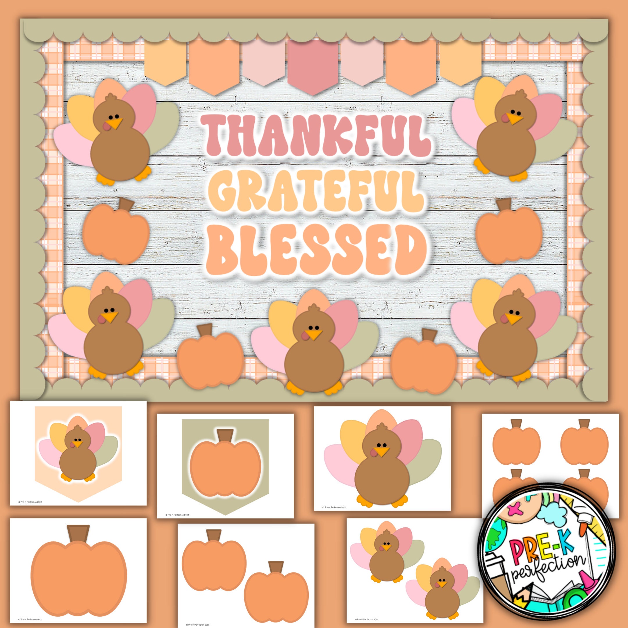 Retro Thanksgiving Bulletin Board November Bulletin Board - Etsy