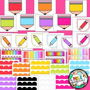 Back to School Bulletin Board | Rainbow Pencil Bulletin Board ...