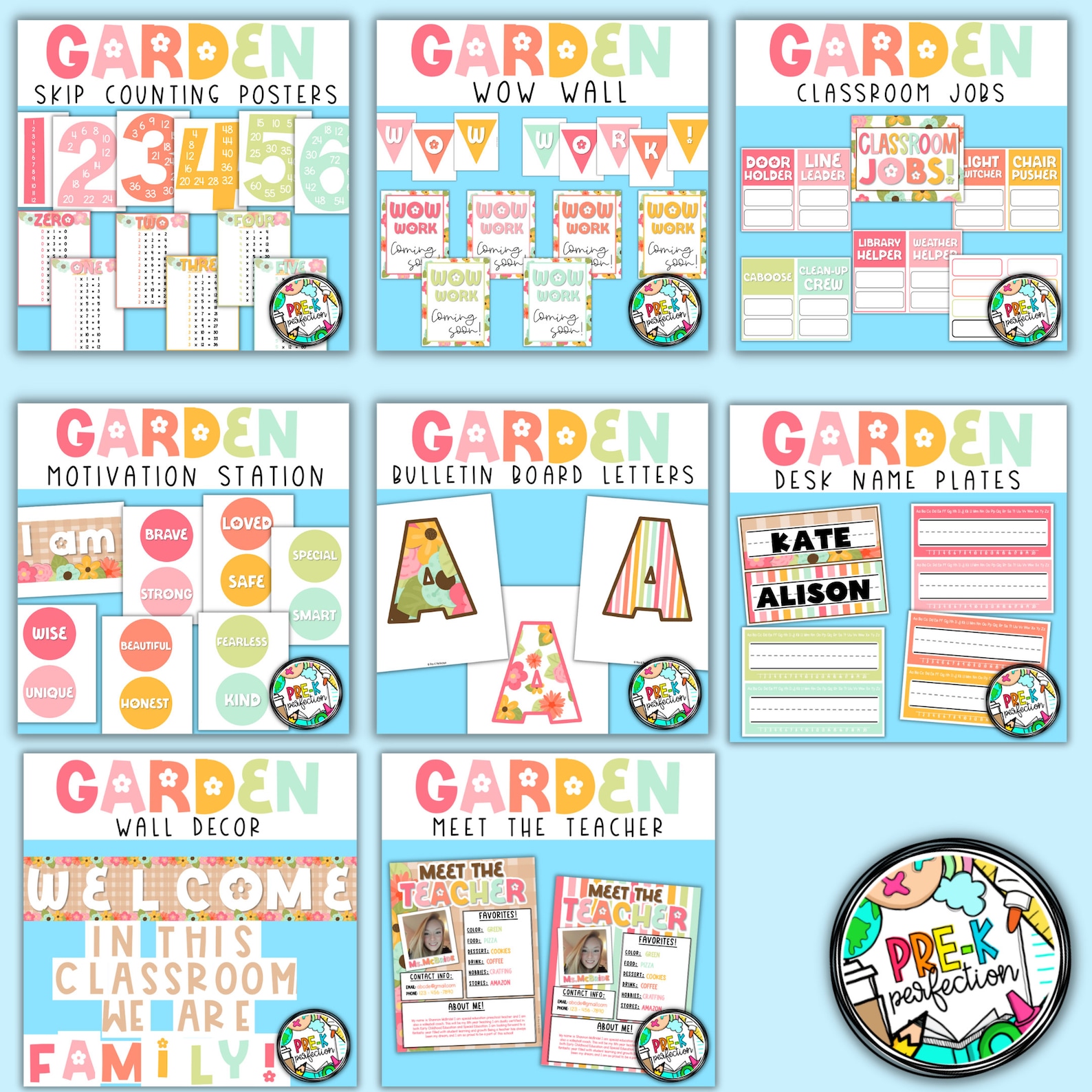 Garden Classroom Decor Bundle Flower Garden Decor Back to School Decor ...