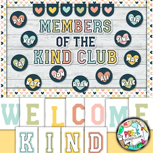 Kind Club Bulletin Board | Varsity Letter Bulletin Board | Digital ...