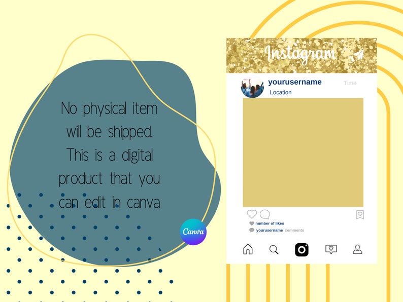 Instagram Frame, Instagram Prop, Photo Booth Prop, Wedding Frame, Party ...