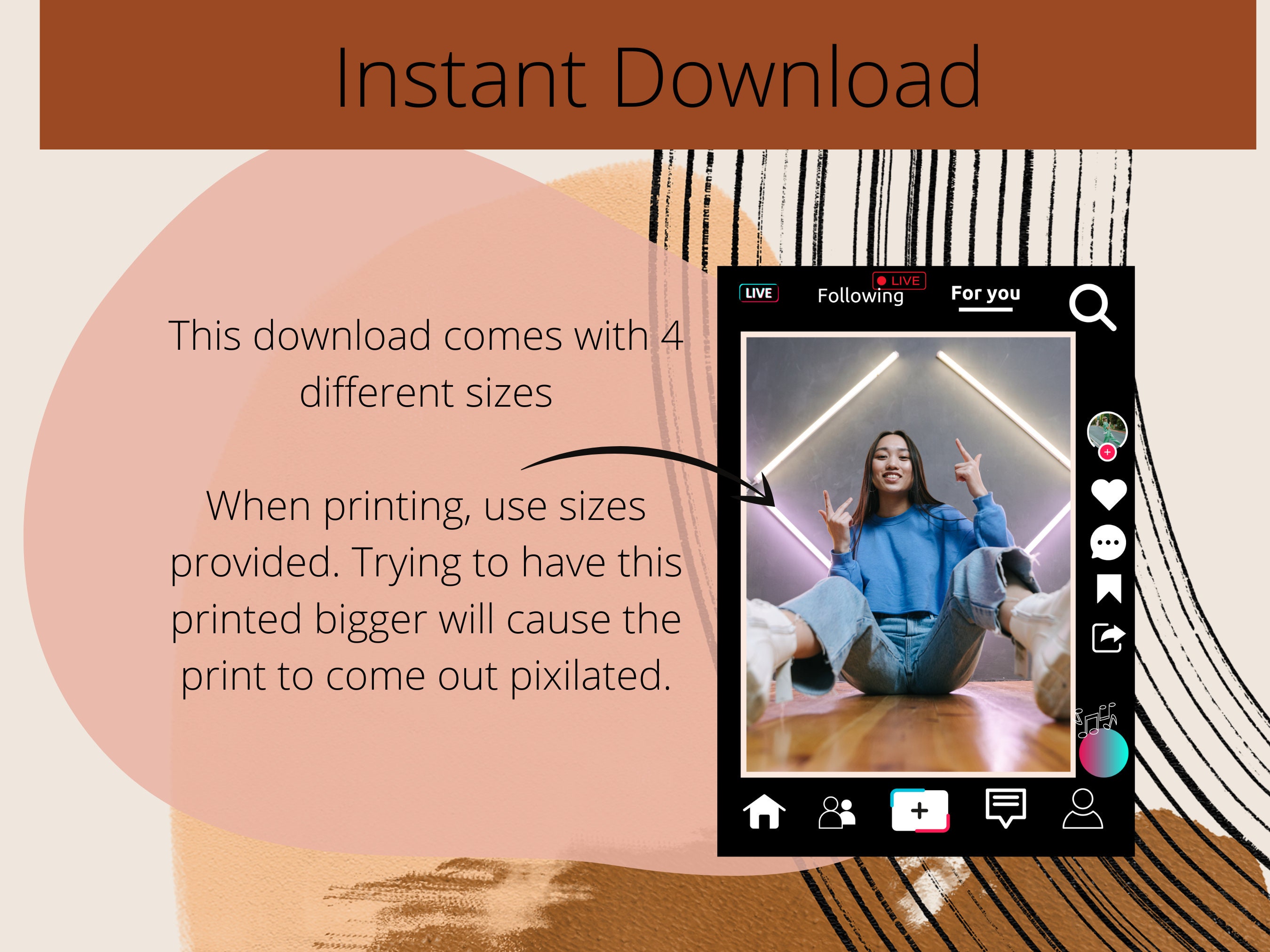 Tik Tok Photo Booth Frame, Tiktok Prop, Photo Booth Prop, Party Photo ...