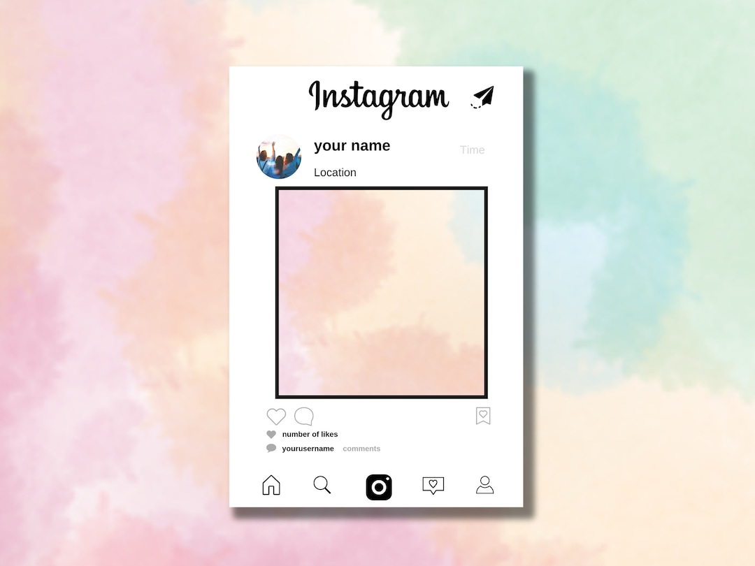 Instagram Frame, Instagram Prop, Photo Booth Prop, Wedding Frame, Party ...