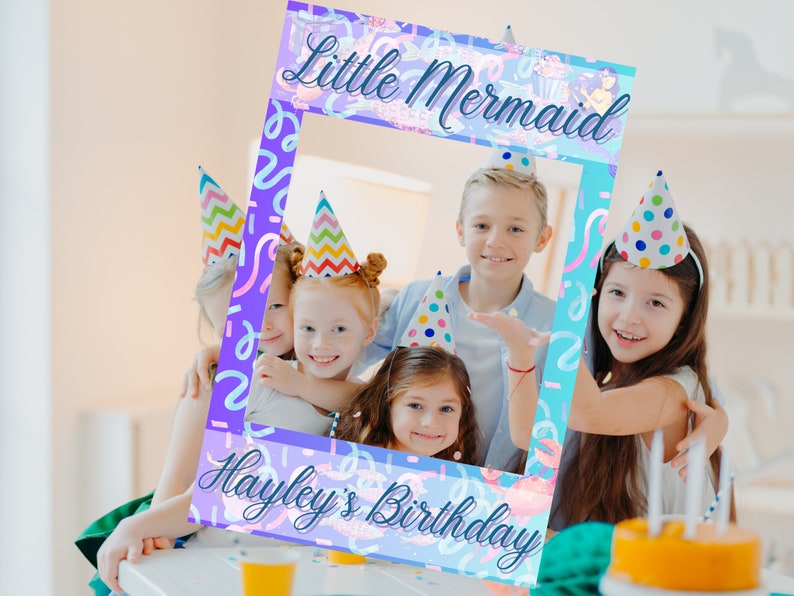 Little Mermaid Birthday Party Frame Under the Sea Party - Etsy