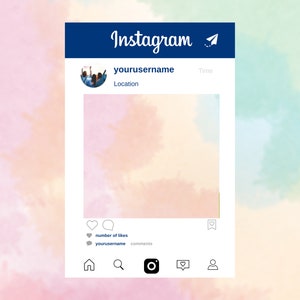 Instagram Frame Instagram Prop Photo Booth Prop Wedding - Etsy