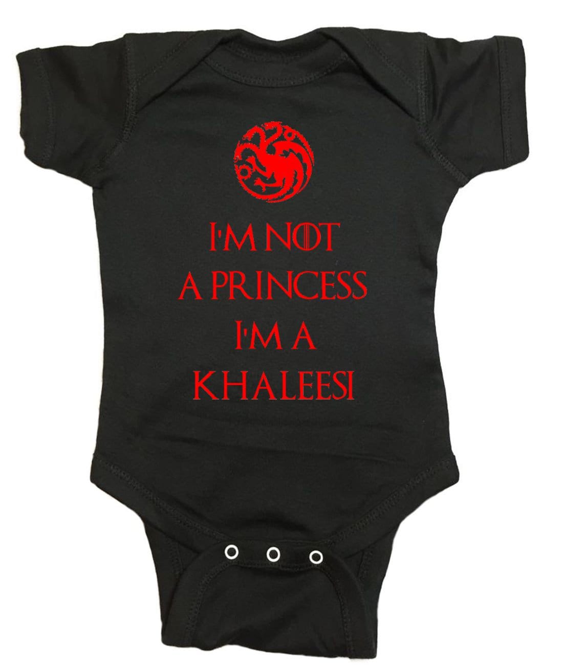 Game of Thrones Baby Onesie "i'm Not A Khaleesi" Bodysuit Baby Clothes ...