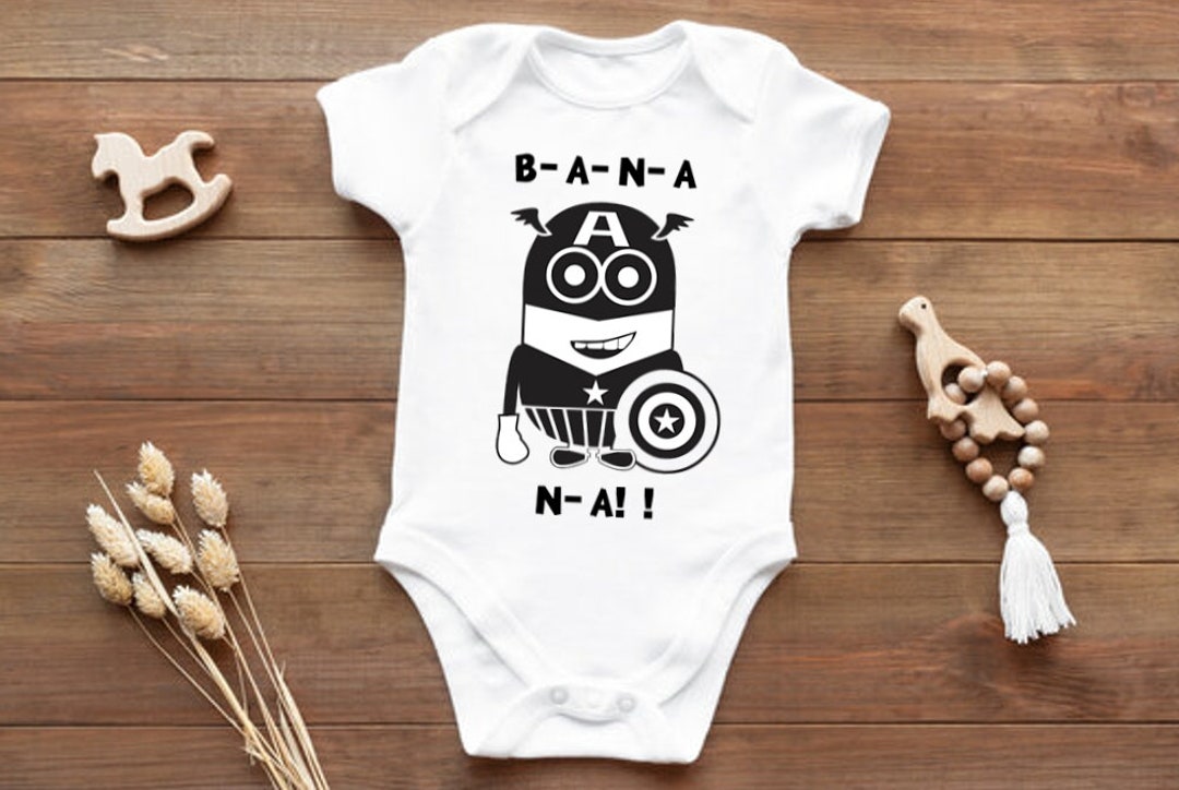 Avengers Baby Onesie "avenger Minion" Baby Clothes - Etsy