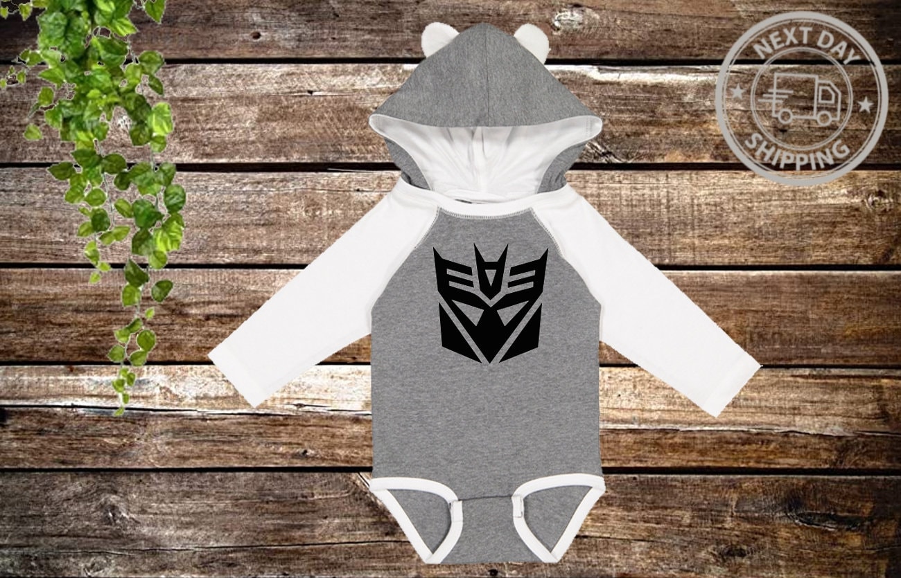 Transformers Baby Hoodie Onesie logo Baby Clothes - Etsy