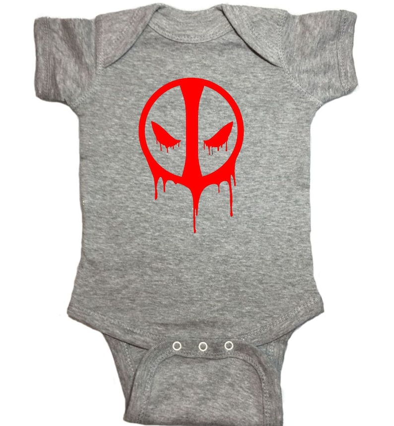 Deadpool Baby Onesie "logo" Baby Clothes - Etsy