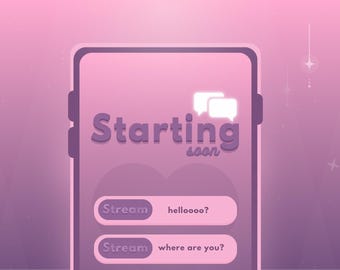 Twitch Starting Screen/ Layout/ Animated/ Kawaii /cute - Etsy