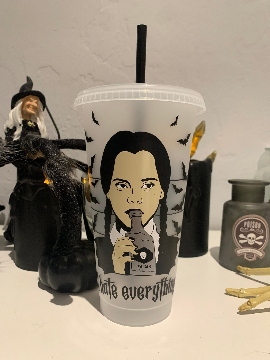 Wednesday Addams Starbucks Cold Cup Perfect Gift for - Etsy