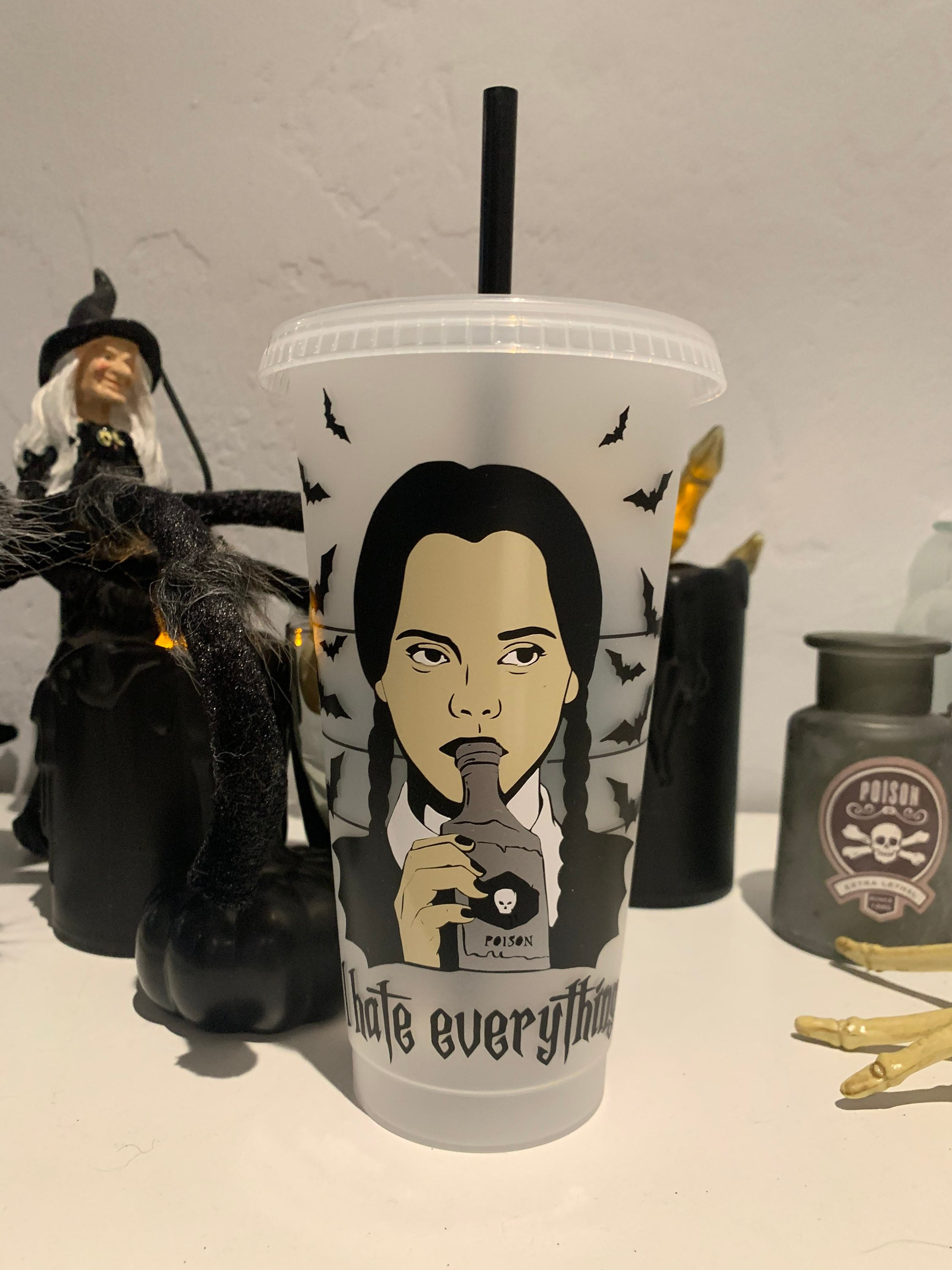 Wednesday Addams Starbucks Cold Cup Perfect Gift for - Etsy