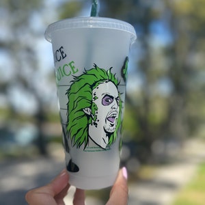 Custom Beetlejuice Starbucks Cold Cup! Beetlejuice Personalized ...
