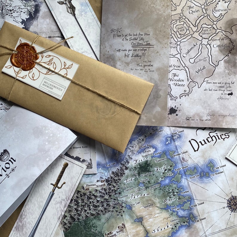 A Map of the Six Duchies - Etsy