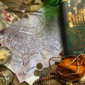 Map of Camorr- Lies of Lock Lamora - Etsy