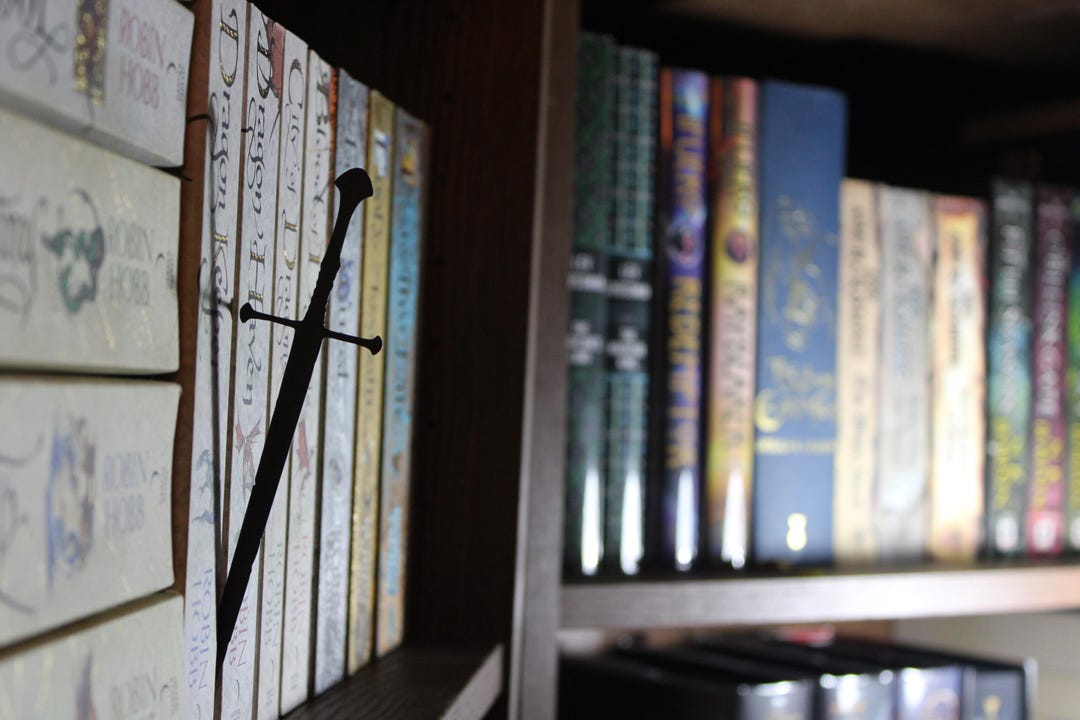 Sword Silhouette Bookshelf Decor - Etsy