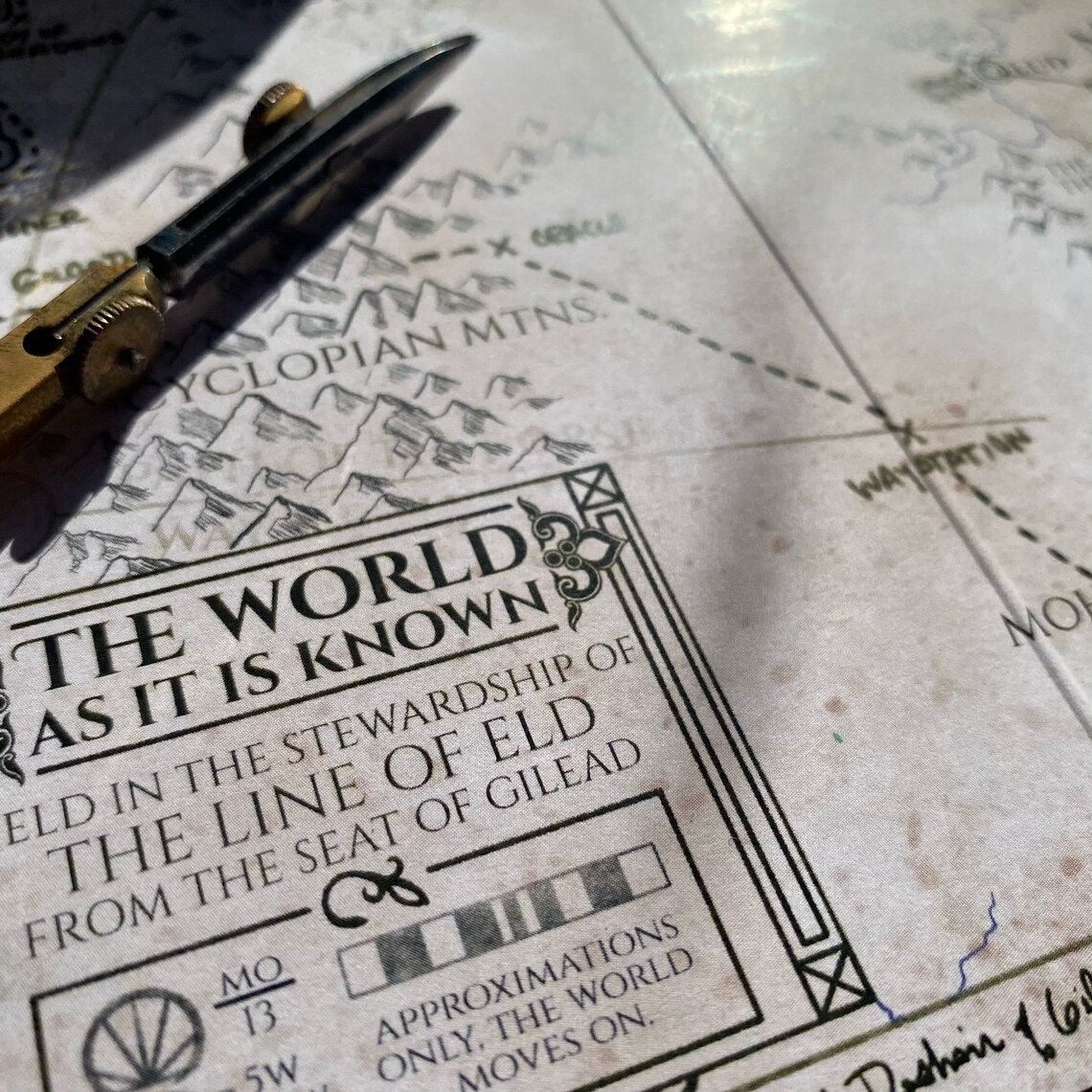 A Map of Midworld and the Path to the Dark Tower - Etsy