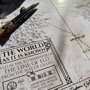 A Map of Midworld and the Path to the Dark Tower - Etsy