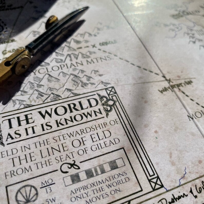 A Map of Midworld and the Path to the Dark Tower - Etsy