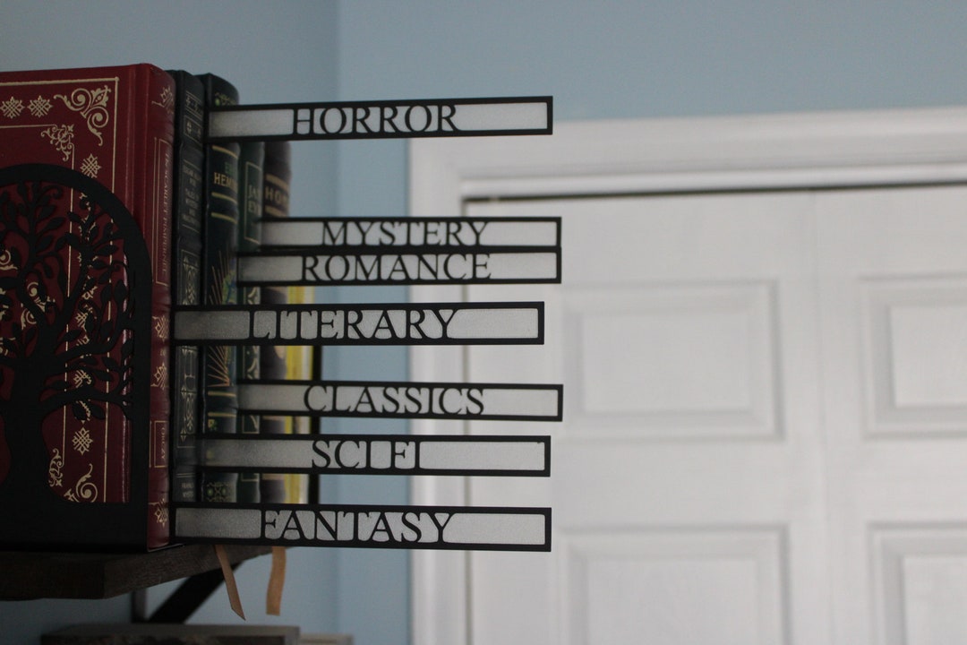 PRE-ORDER Bundle of Six Genre Bookshelf Tabs - Etsy