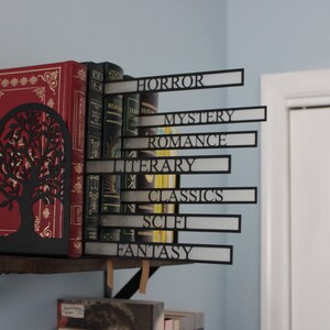 PRE-ORDER Bundle of Six Genre Bookshelf Tabs - Etsy