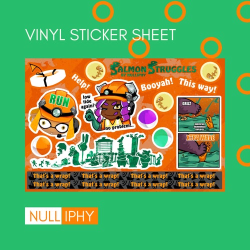 Splatoon 3 Pixel Art Sticker Sheet Premium Matte Vinyl - Etsy