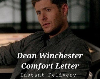 Dean Winchester Love Letter INSTANT DOWNLOAD - Etsy