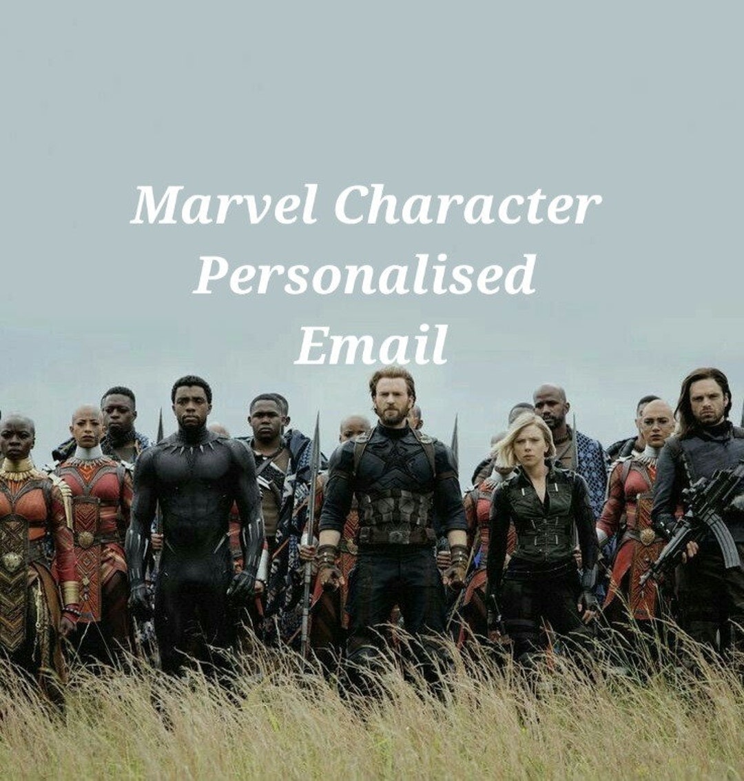 Personalised Marvel Character Email - Etsy