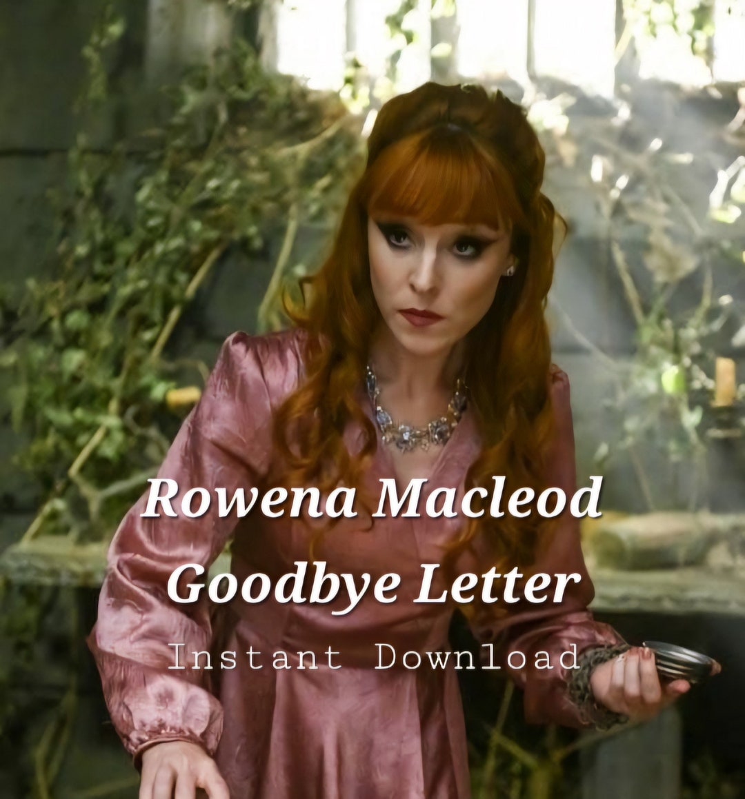 Goodbye Letter From Rowena download - Etsy