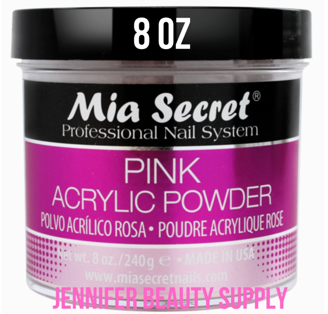 Mia Secret Acrylic Nail System PINK Powder Jennifer Beauty - Etsy