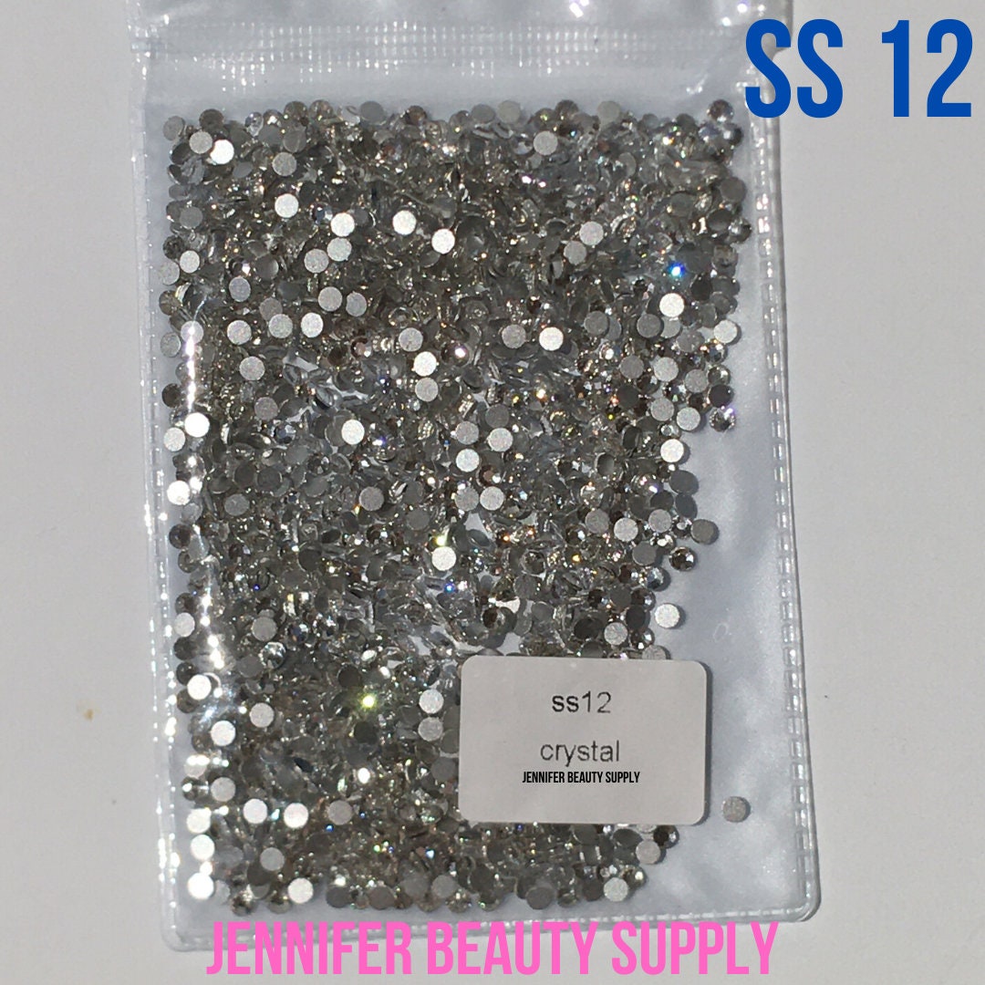 Crystal Clear-glass Rhinestones-non-hot Fix-ss4, SS6,SS8, SS10,SS12 ...