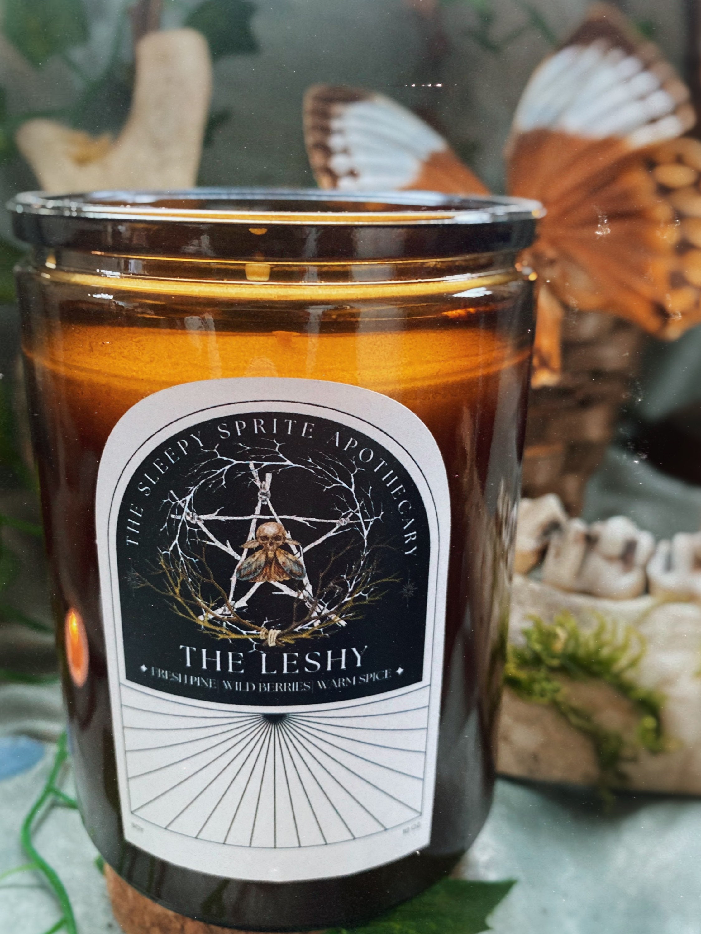 The Leshy Pure Soy Candle Pine and Fresh Berries Lore - Etsy