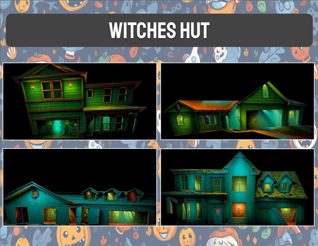 Halloween Projection Mapping Facade Pack! - PACK 5 - Four Themes ...