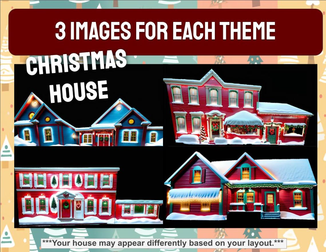 Christmas Projection Mapping Facade Pack! - PACK 2 - Three Themes ...