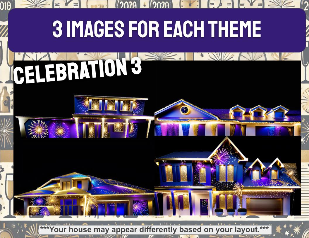 New Year's Eve Projection Mapping Facade Pack – 3 Celebration Themes ...